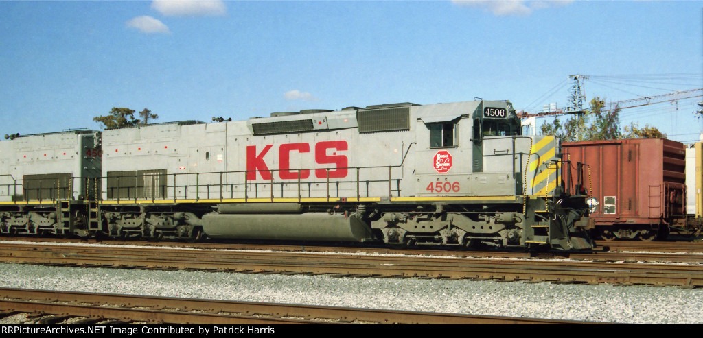 KCS 4506 X-SP 9251 XX-SP 6774 SD45-3 rebuilt from SD45T-2 in CSX Gentilly Yard in New Orleans LA ...